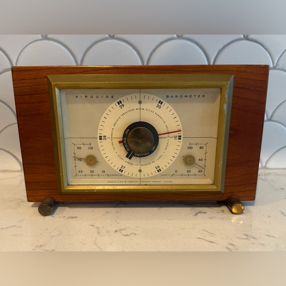 Airguide | Accents | Vintage Airguide Barometertemperaturehumidity Mcm ...